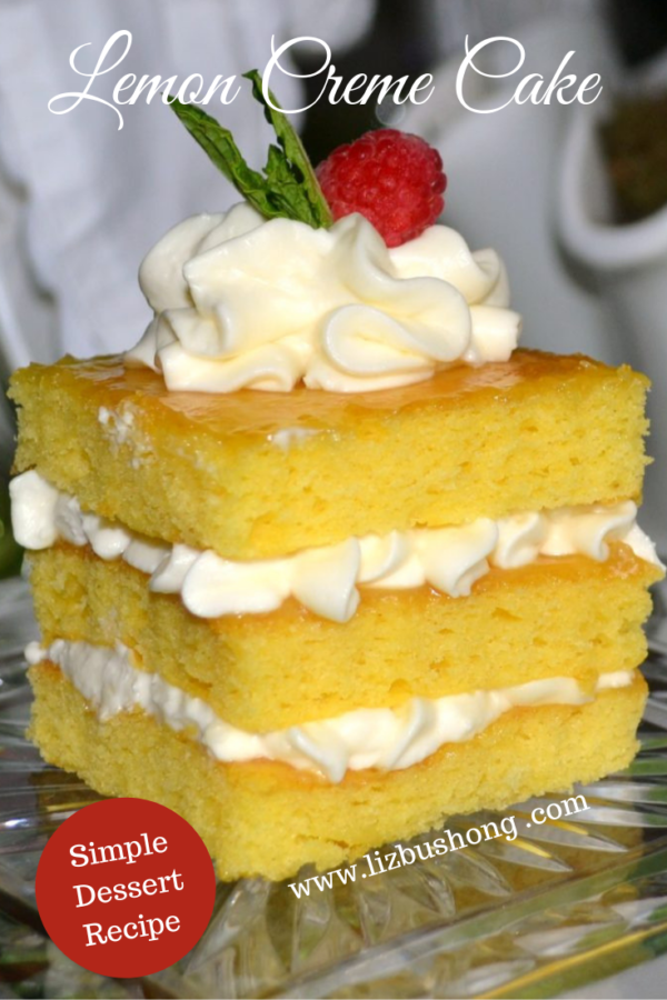 Lemon Creme Cake Recipe - Liz Bushong