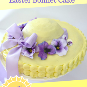 Lemon Marshmallow Easter Bonnet Cake - Liz Bushong