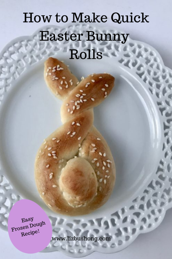 Quick Easter Bunny Shaped Rolls - Liz Bushong