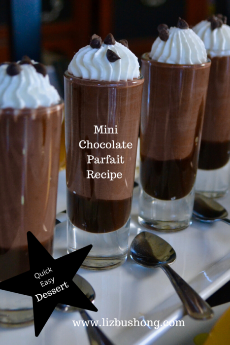 Mini Chocolate Pudding Parfait Dessert Recipe - Liz Bushong