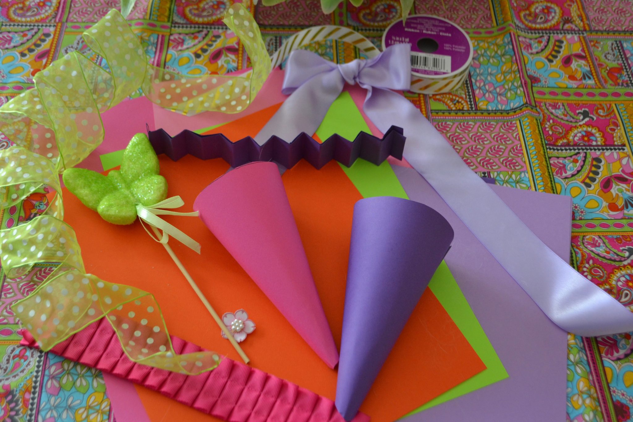DIY Easter Candy Cone Favors - Liz Bushong