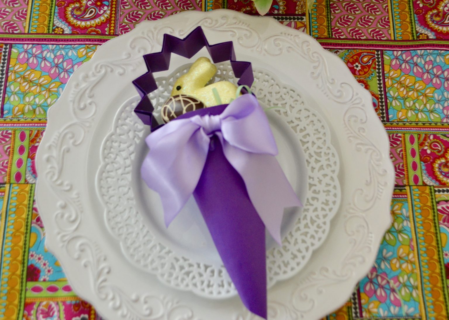 DIY Easter Candy Cone Favors - Liz Bushong