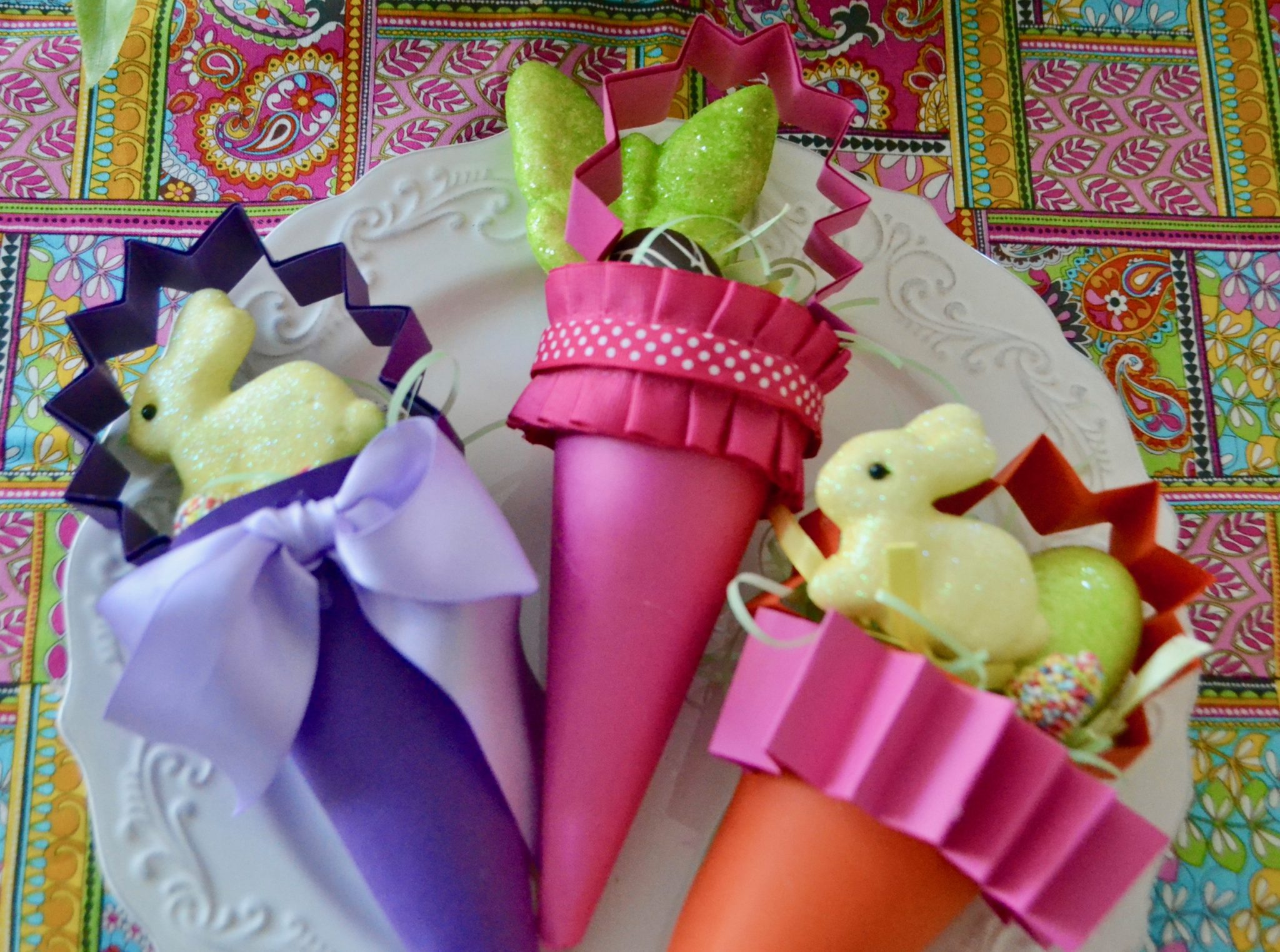 DIY Easter Candy Cone Favors - Liz Bushong