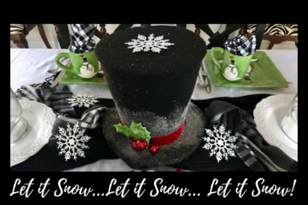 Snowman & Snowflakes Table-scape Idea - Liz Bushong