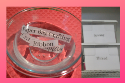 DIY How to Make Clear Packing Tape Labels - Liz Bushong