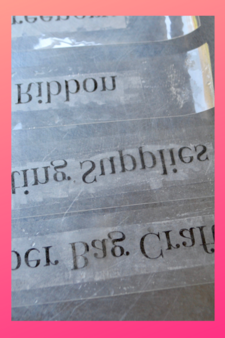 DIY How to Make Clear Packing Tape Labels - Liz Bushong