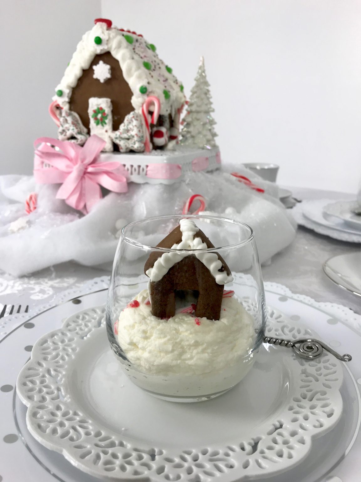 DIY Gingerbread House for Christmas Table-scape - Liz Bushong