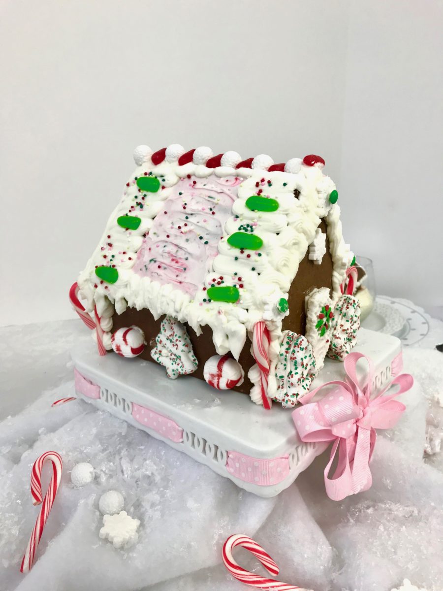 DIY Gingerbread House for Christmas Table-scape - Liz Bushong