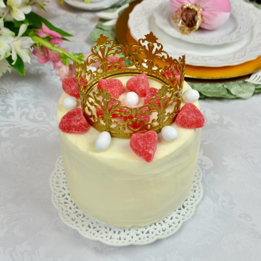 Vanilla Almond Cherry Crown Cake - Liz Bushong