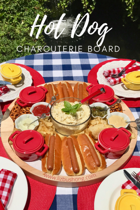 Easy Hot Dog Charcuterie Board - Liz Bushong