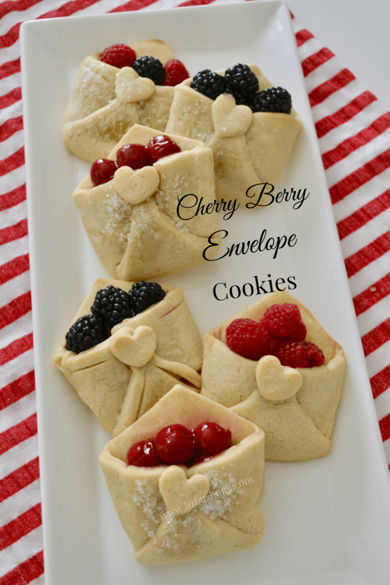 Mini Cherry Berry Envelope Cookies - Liz Bushong