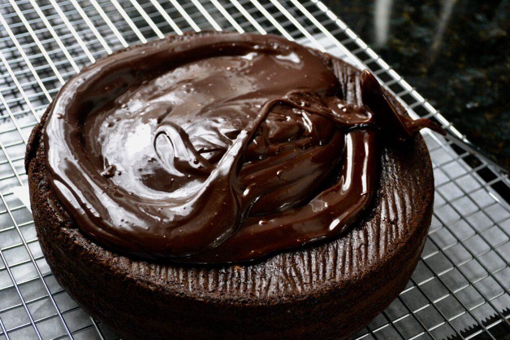 Chocolate Raspberry Truffle Cake - Liz Bushong