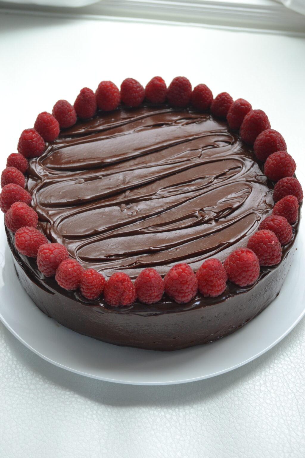 Chocolate Raspberry Truffle Cake - Liz Bushong