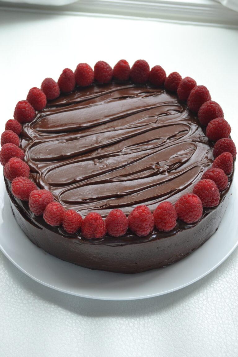 Chocolate Raspberry Truffle Cake - Liz Bushong