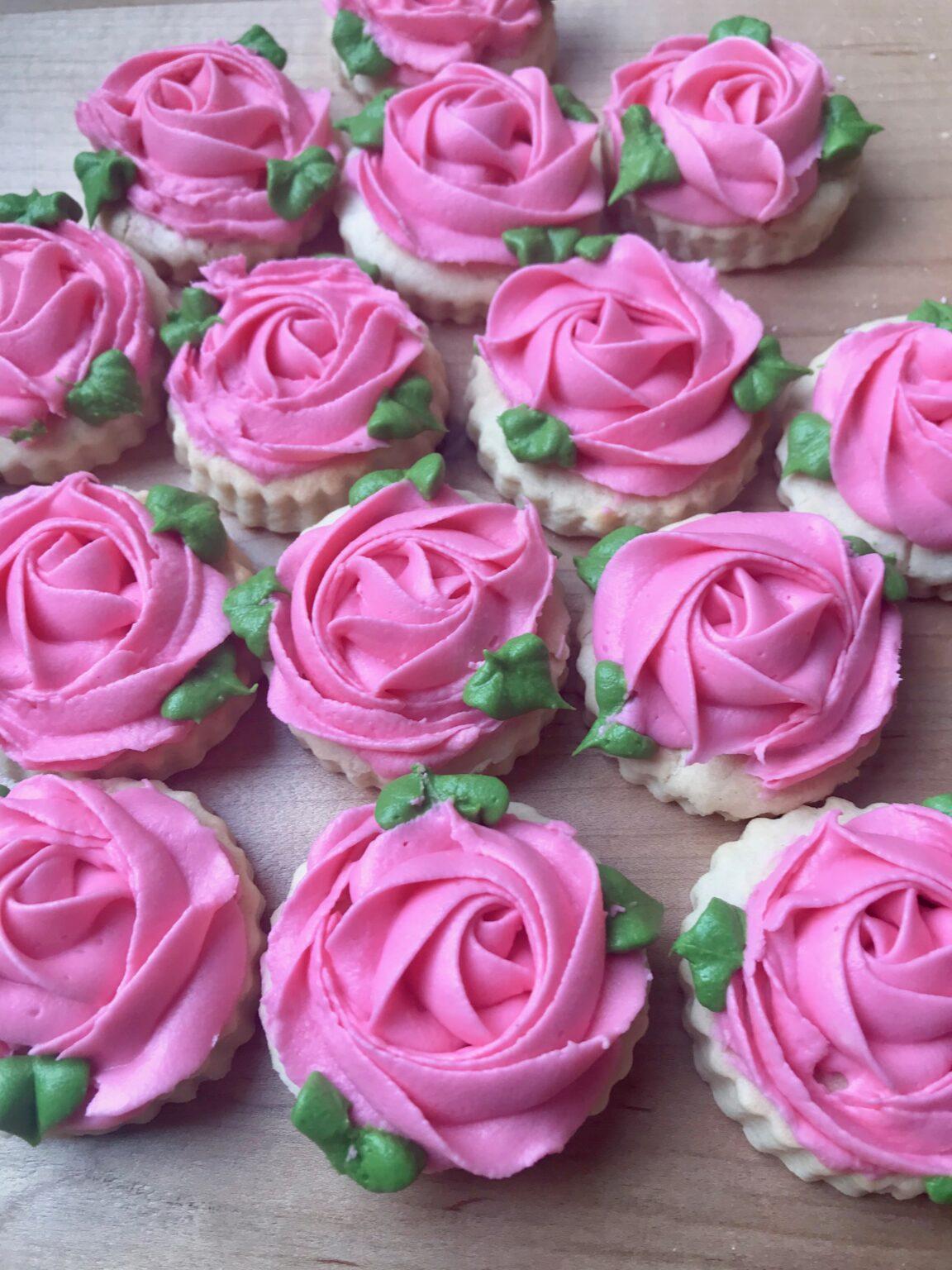 Rose & Flower Butter Cookies - Liz Bushong