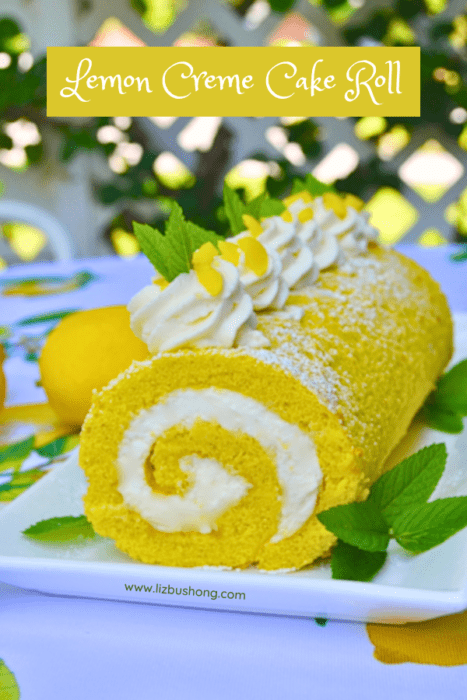 Lemon Cream Cake Roll - Liz Bushong