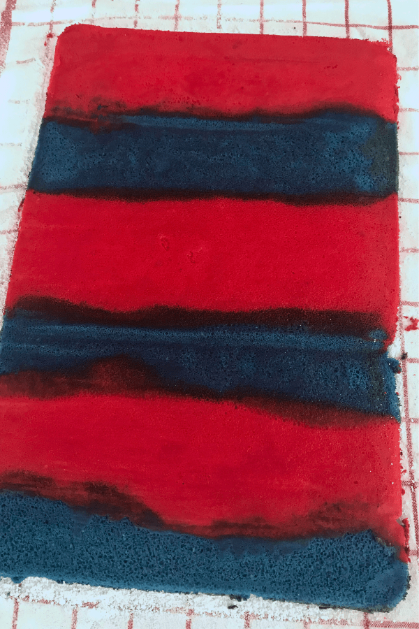 Red, white blue cake roll lizbushong.com - Liz Bushong