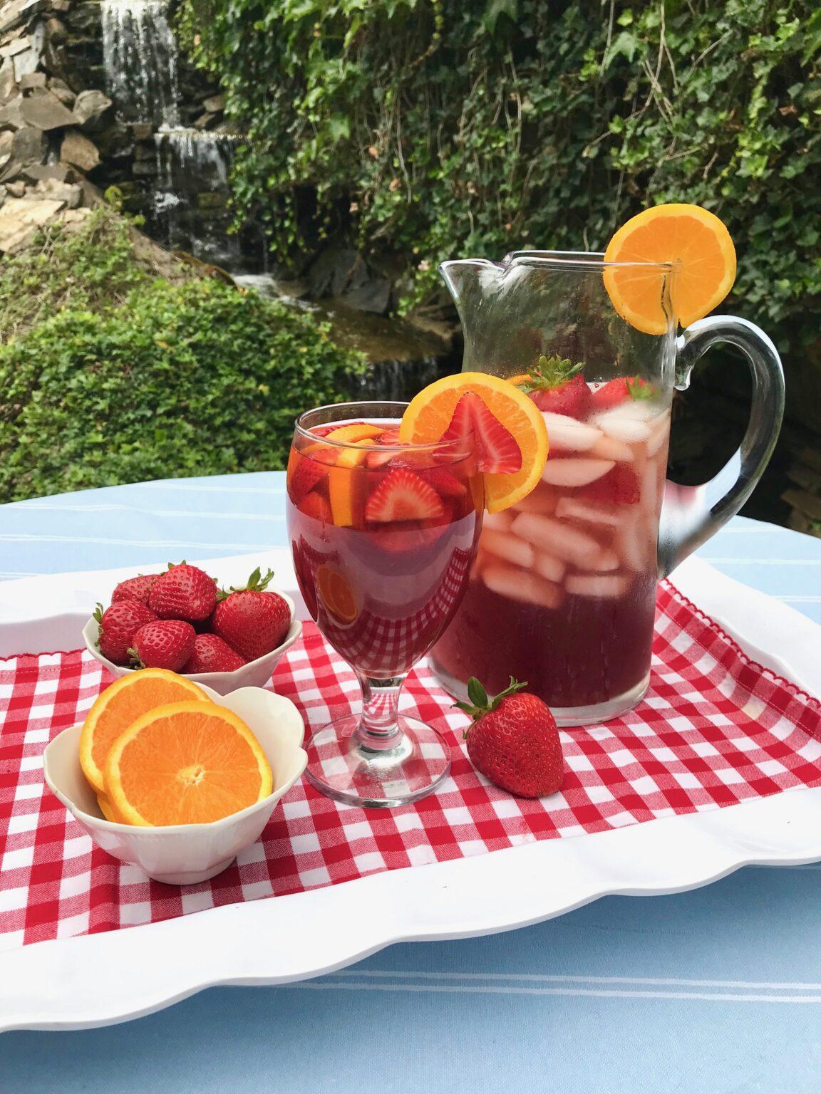 Organic Strawberry Orange Ice Tea - Liz Bushong